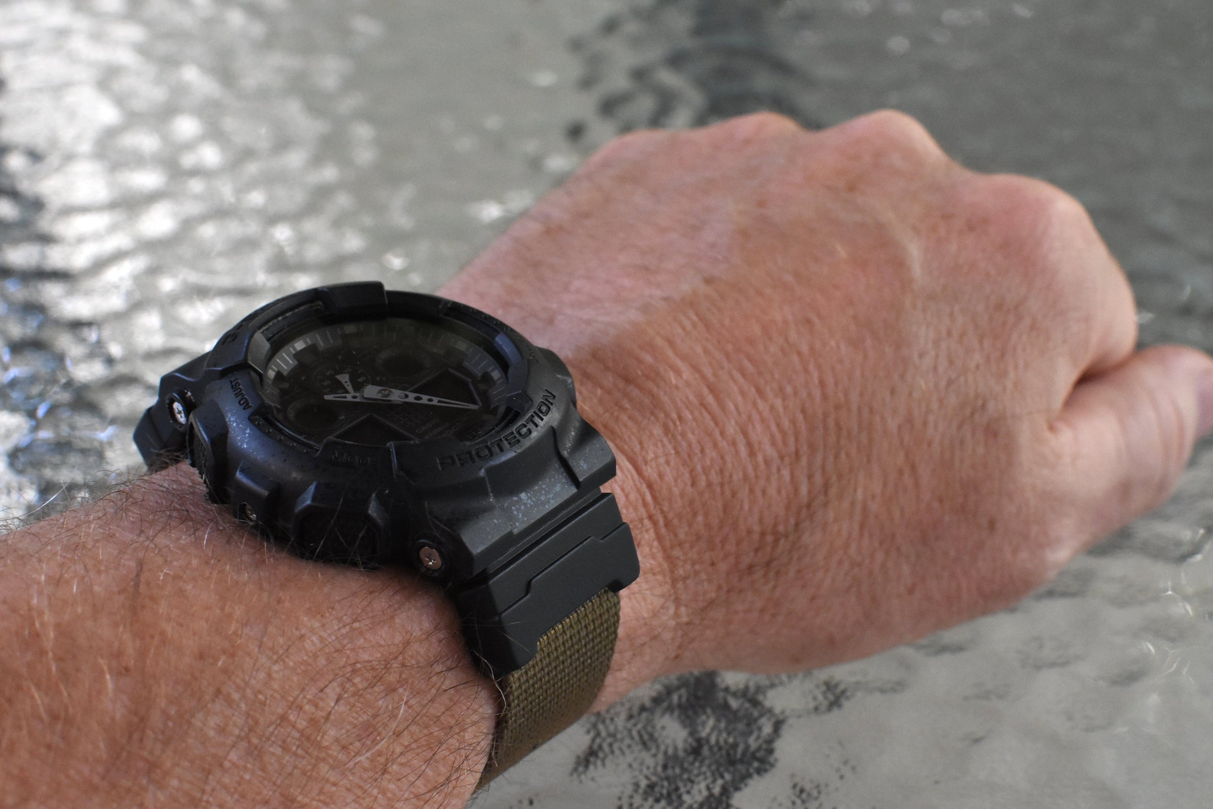G-Shock GA100 on Vario Ballistic Nylon strap by #varioeveryday member