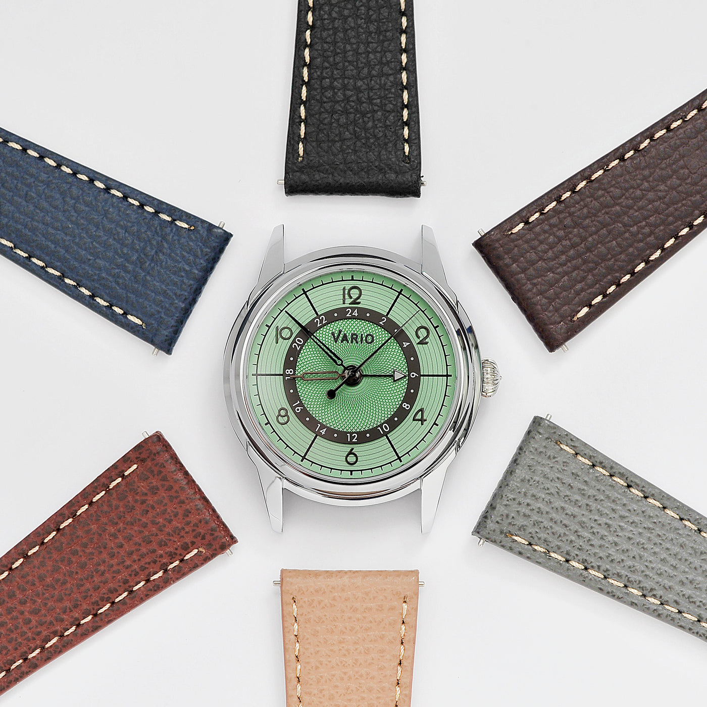 Vario Empire Seasons True GMT Spring Green Automatic Dress Watch