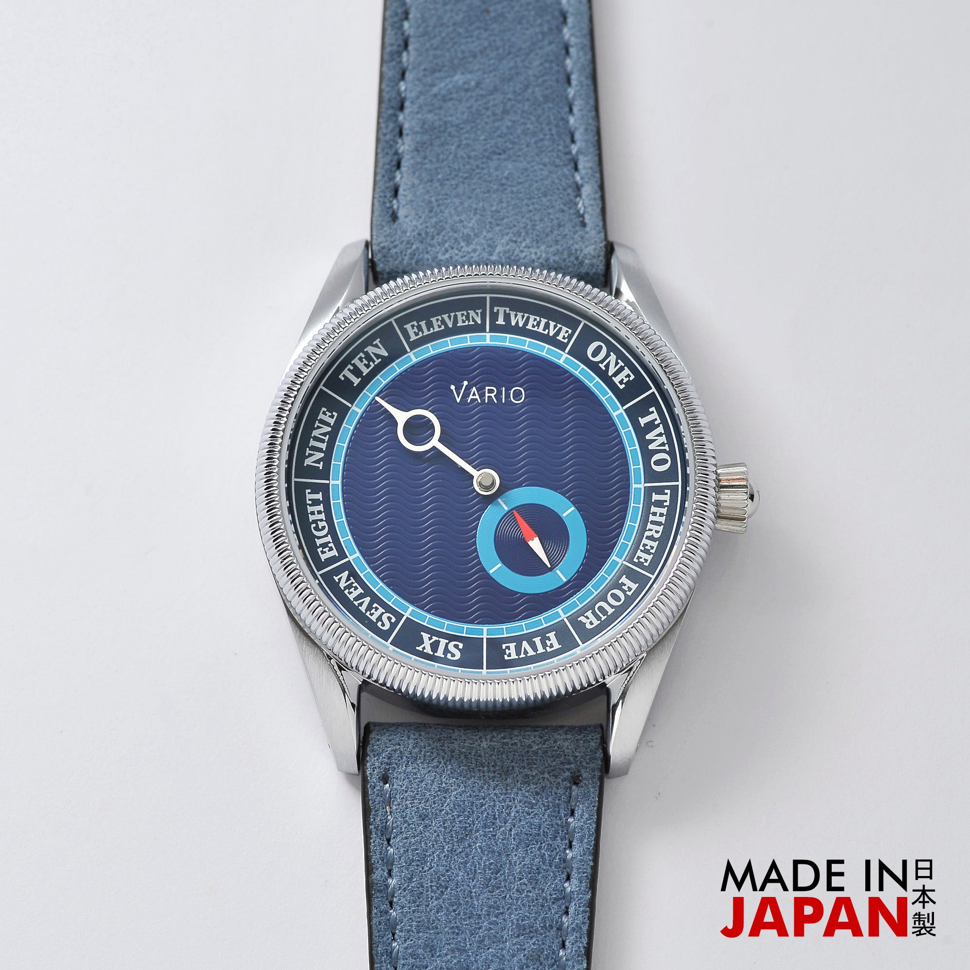 Vario NAVI Single Hand Deep Water Blue Small Seconds Compass