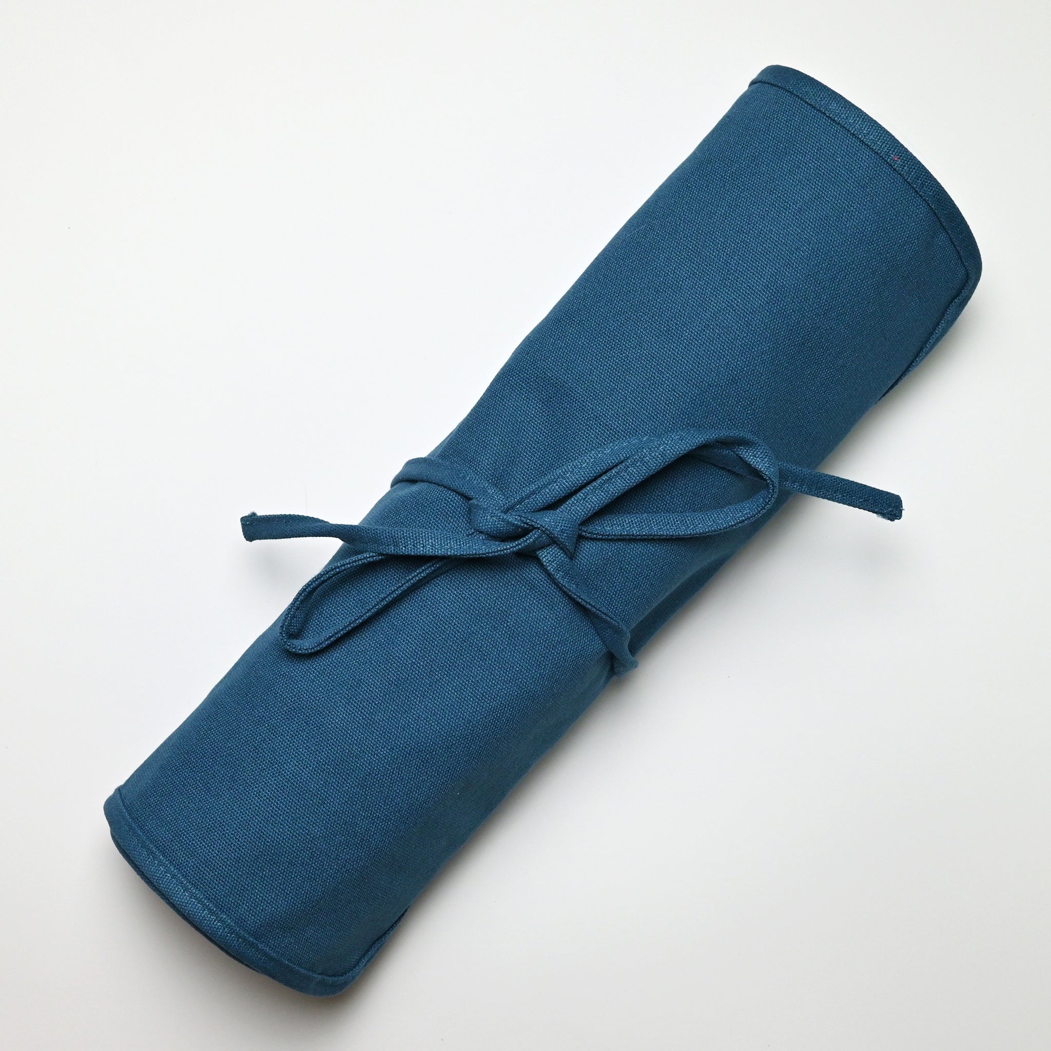 Classic Blue Canvas Watch Strap Roll (30 Pockets)