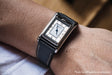 Vario VERSA Reversible Dual Time Silver-Black Enamel Quartz Watch