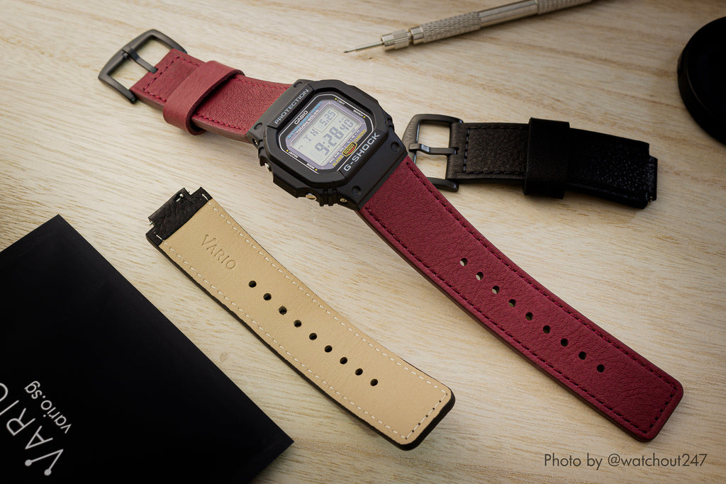 Performance Leather G-Shock Replacement Watch Strap