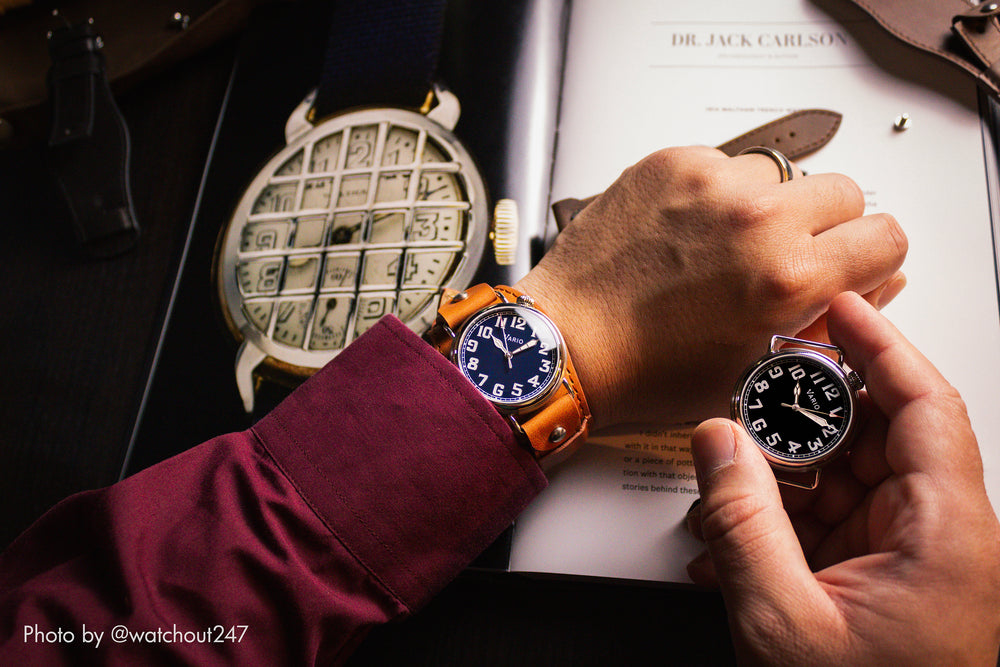 Oiled Leather Caramel Brown Bund Watch Strap