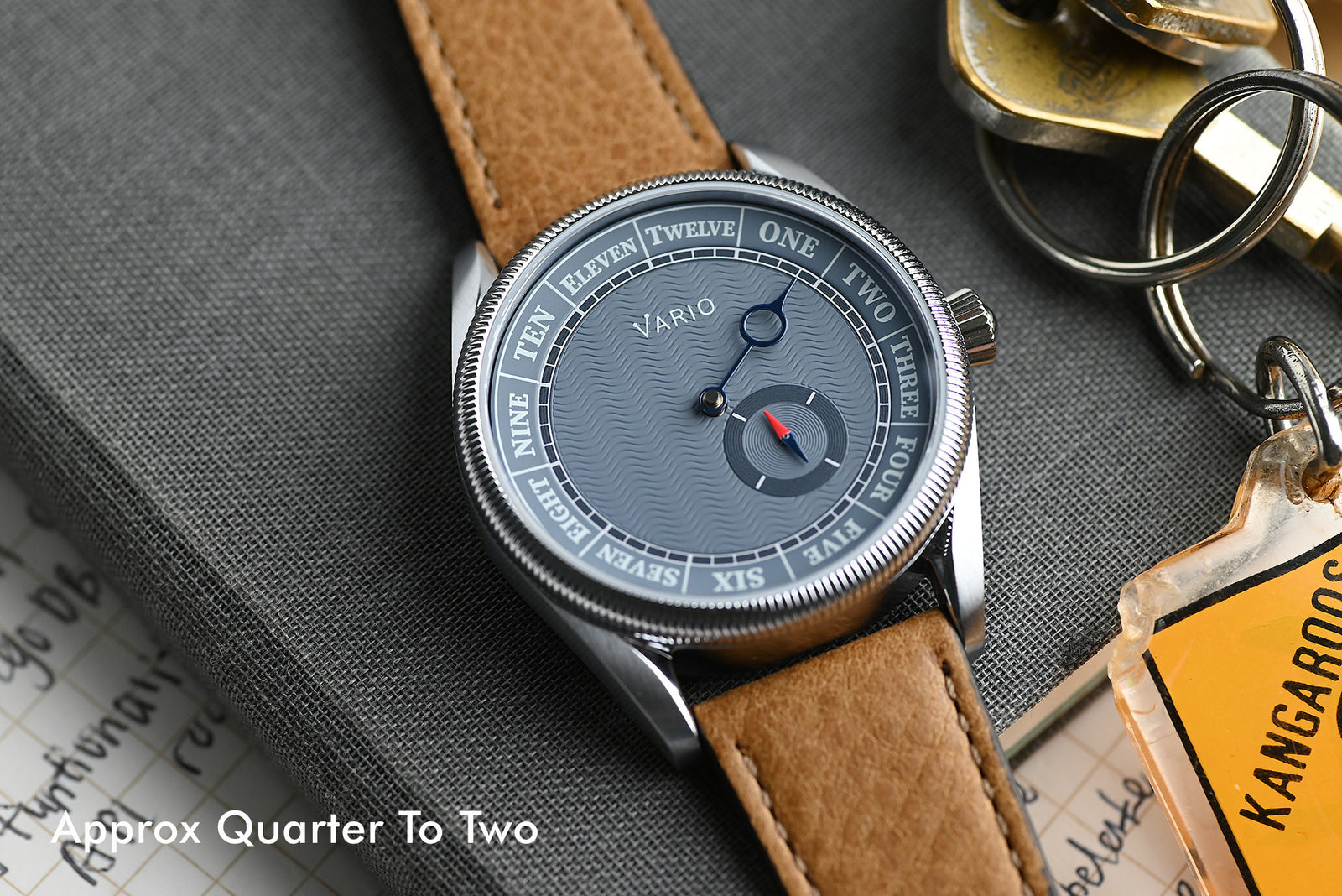 Vario NAVI Single Hand Storm Grey Small Seconds Compass
