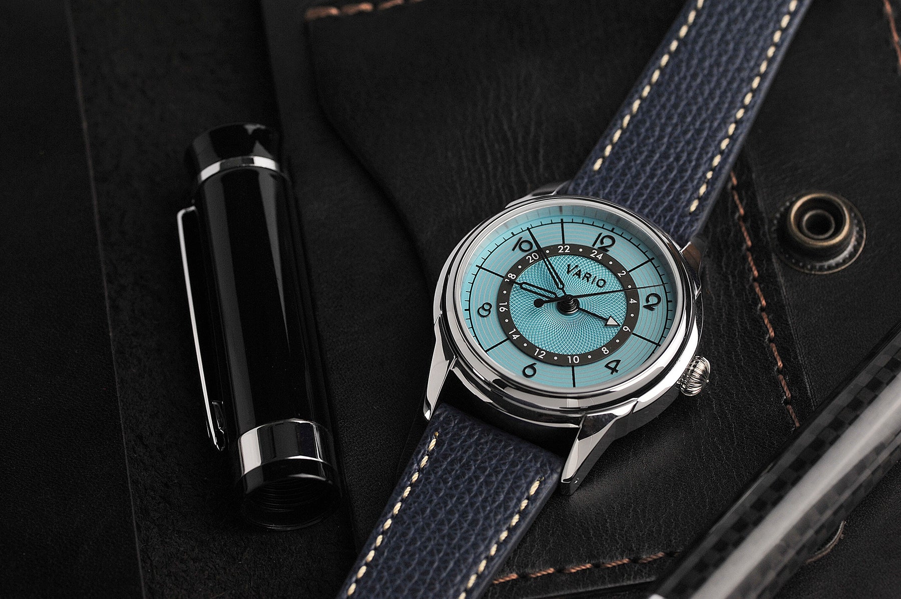 Vario Empire Seasons True GMT Summer Blue Automatic Dress Watch