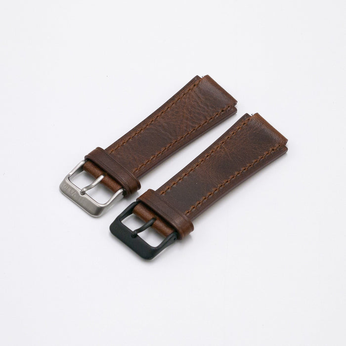 Oiled Leather Cinnamon Brown Watch Strap for Casio® AE1200WH World Tim