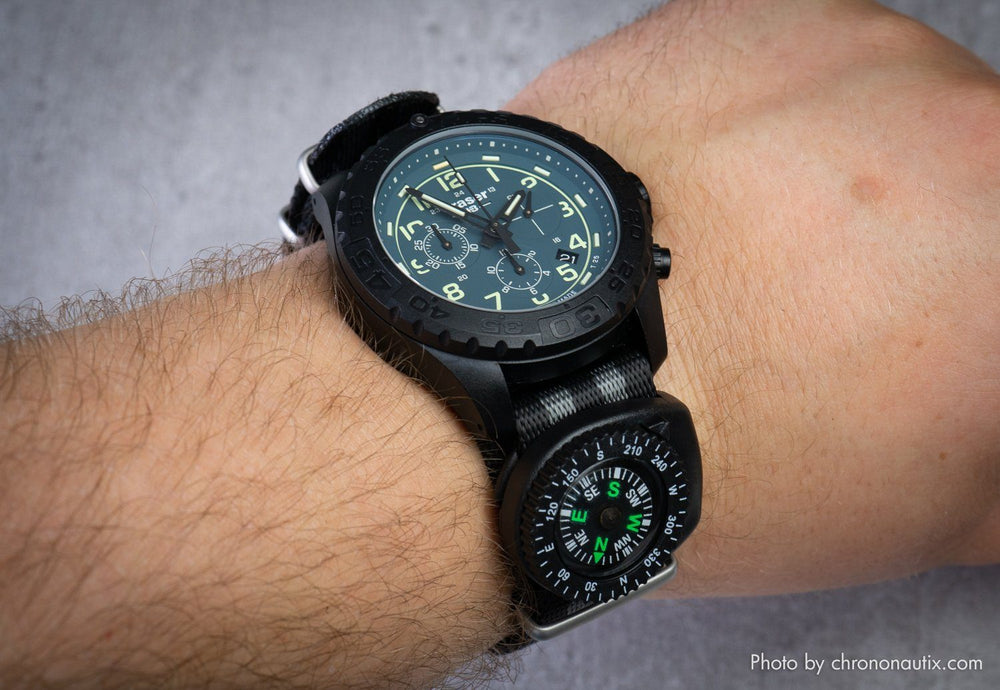 Clip-On Watch Strap Compass