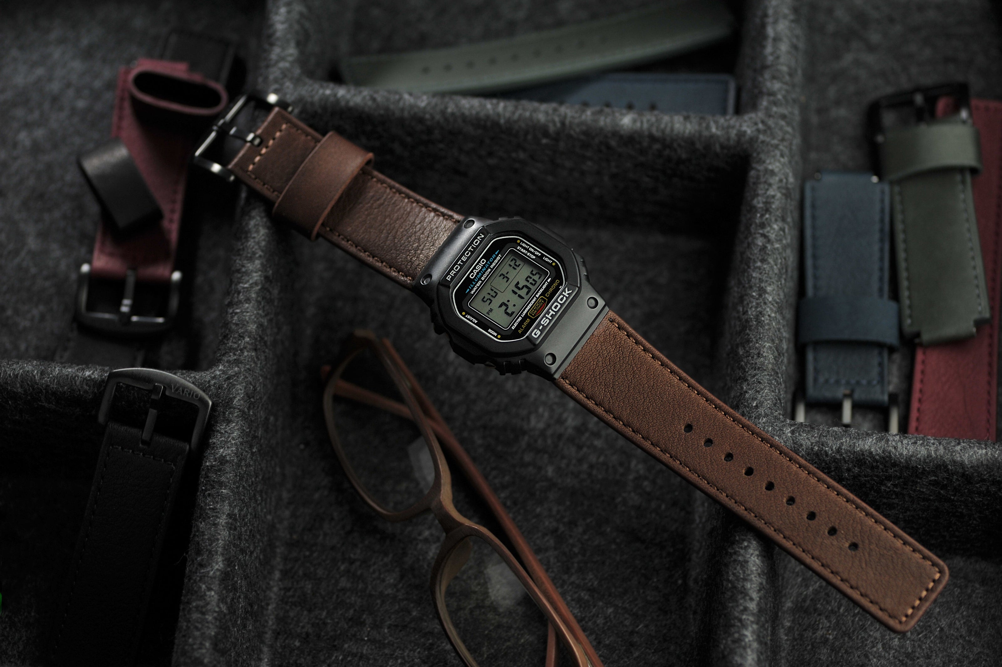 Performance Leather G-Shock Replacement Watch Strap
