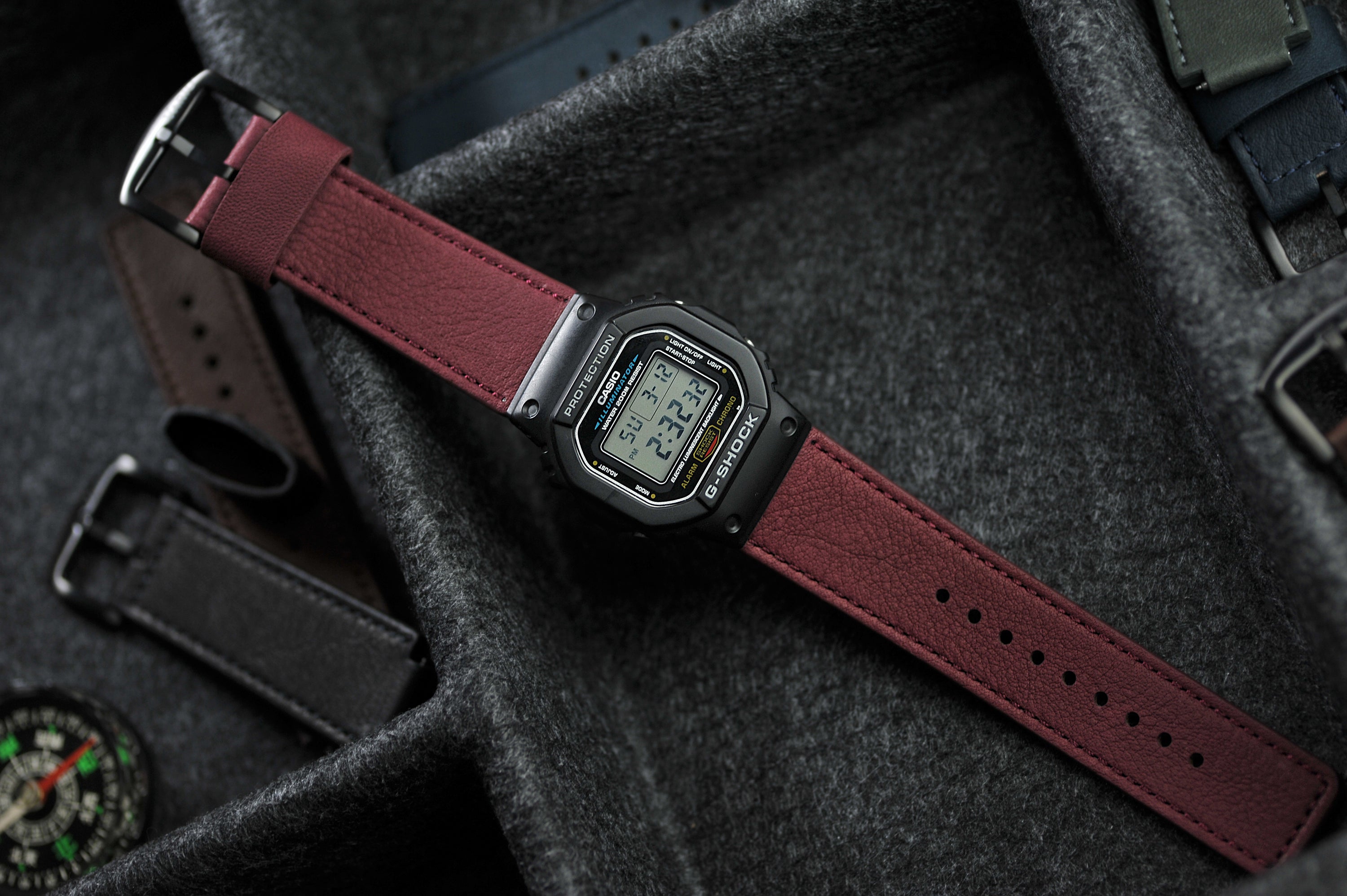 Performance Leather G-Shock Replacement Watch Strap