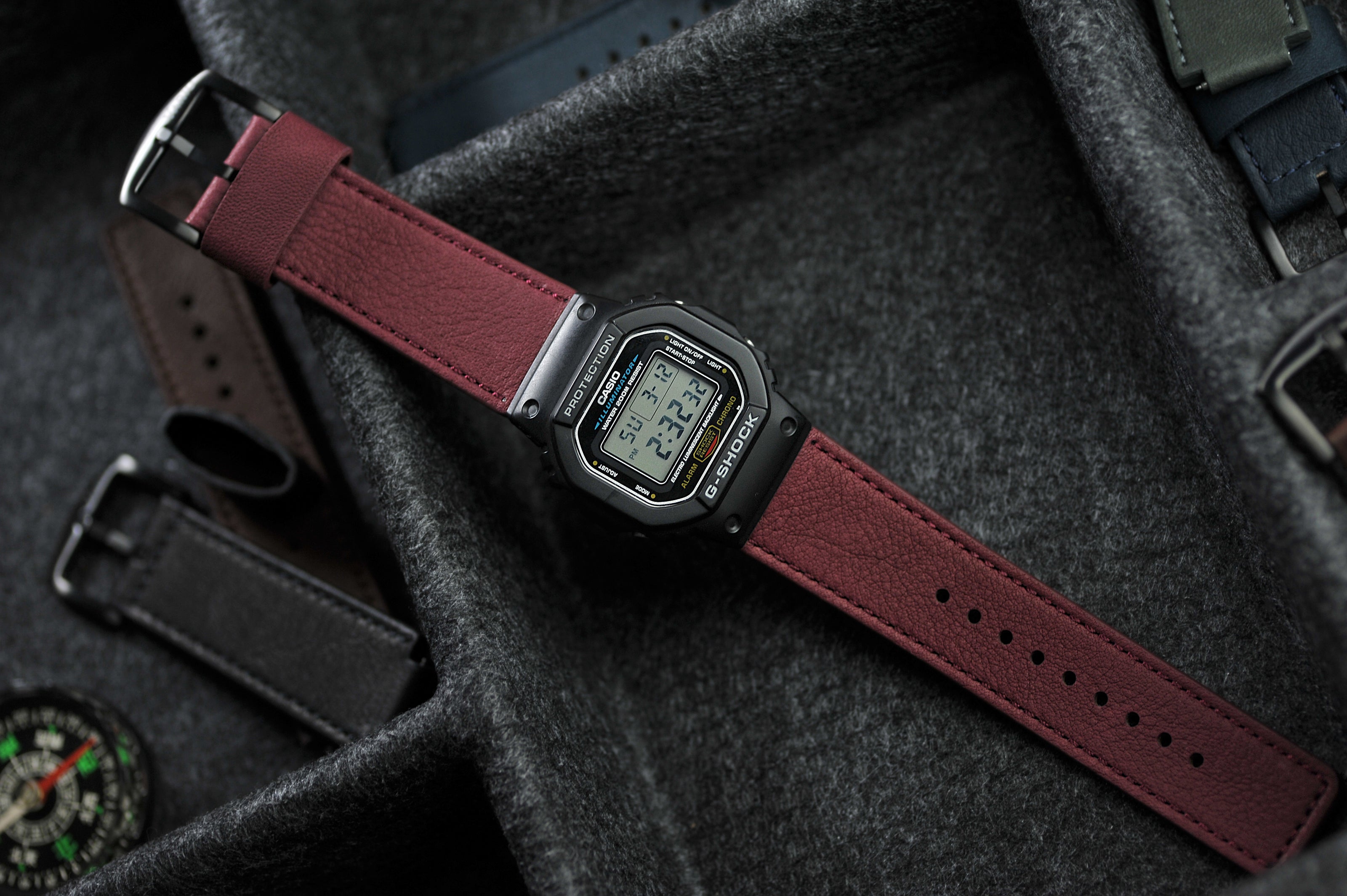Performance Leather G-Shock Replacement Watch Strap