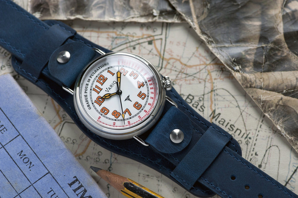 Vario 1918 Medic White Dial with Orange Lume