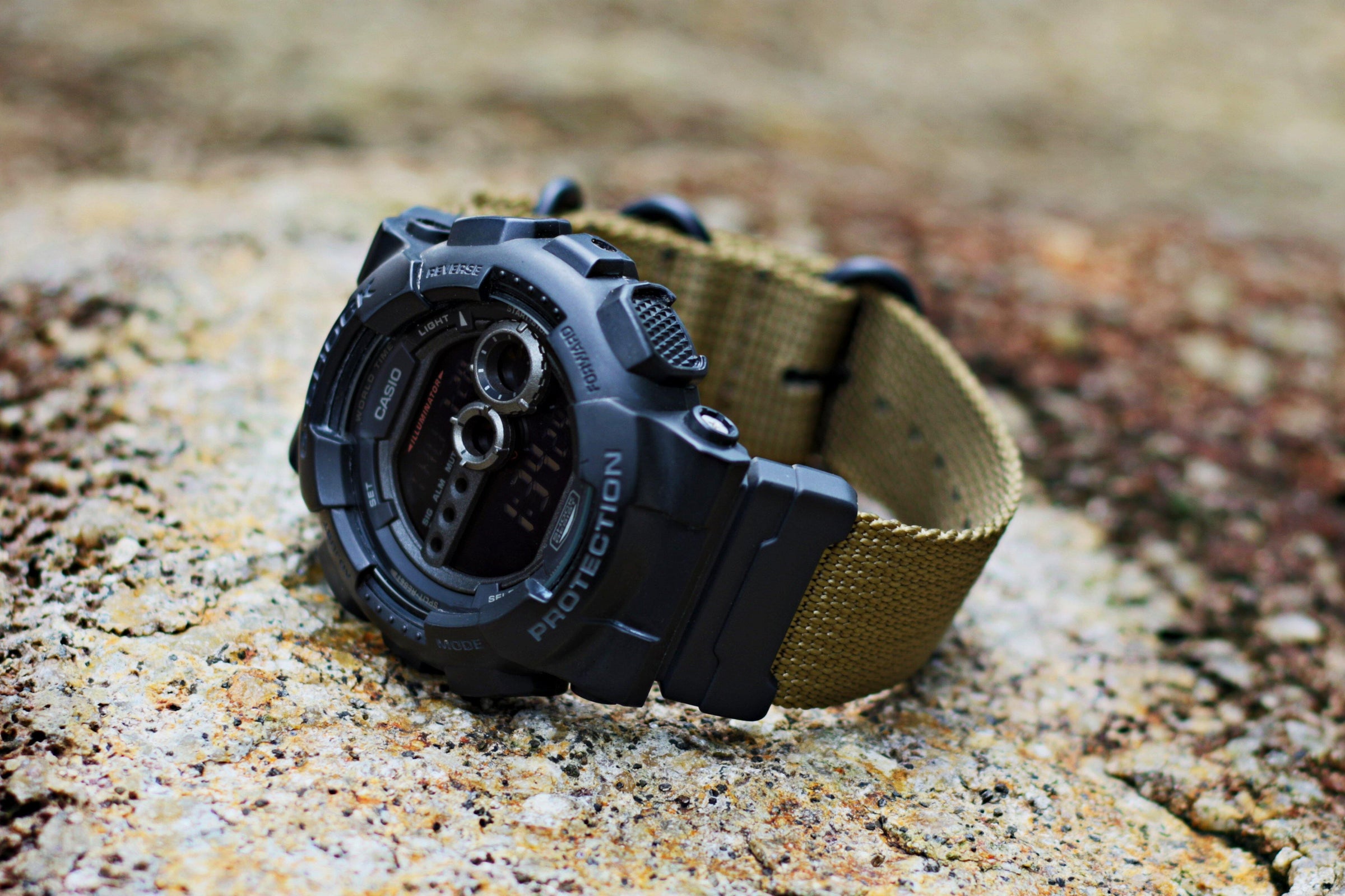 Luxury G Shock Straps | Kahki Brown G-Shock Watch Strap | Vario