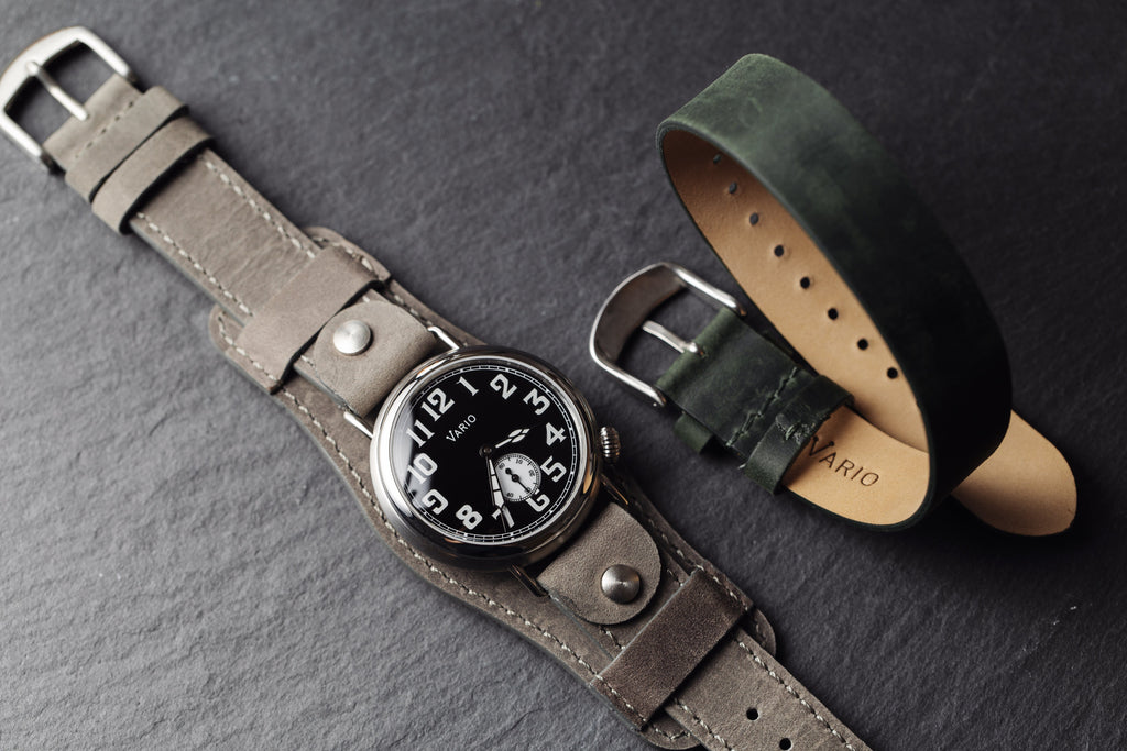 Vario 1918 Trench Black Dial with White Lume Watch