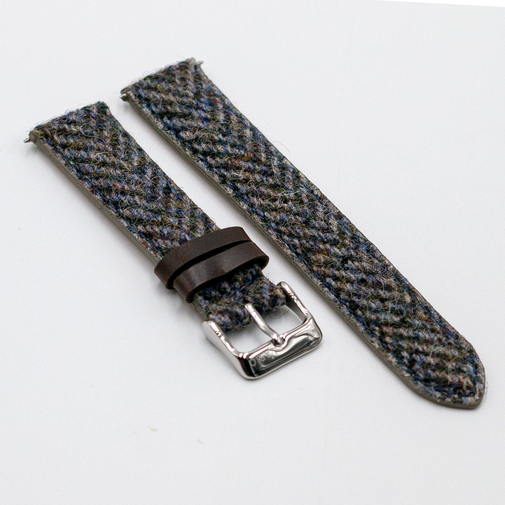 Harris Tweed Ash Grey Watch Strap | Harris Tweed Watch Bands