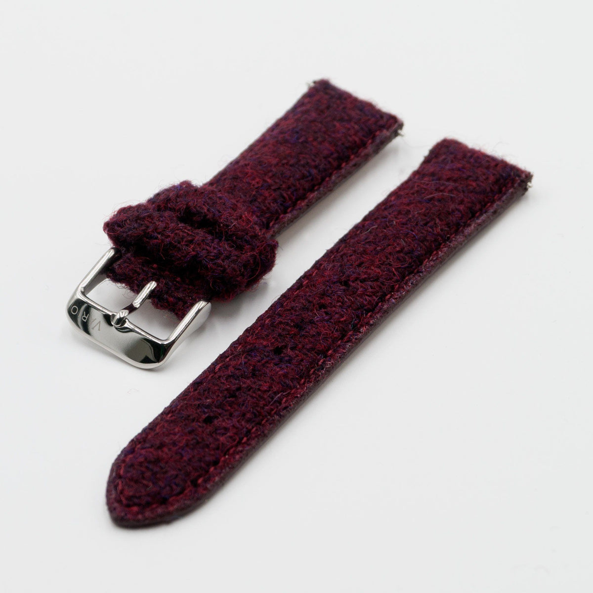 Harris Tweed Merlot Red Watch Strap | Harris Tweed Watch Bands