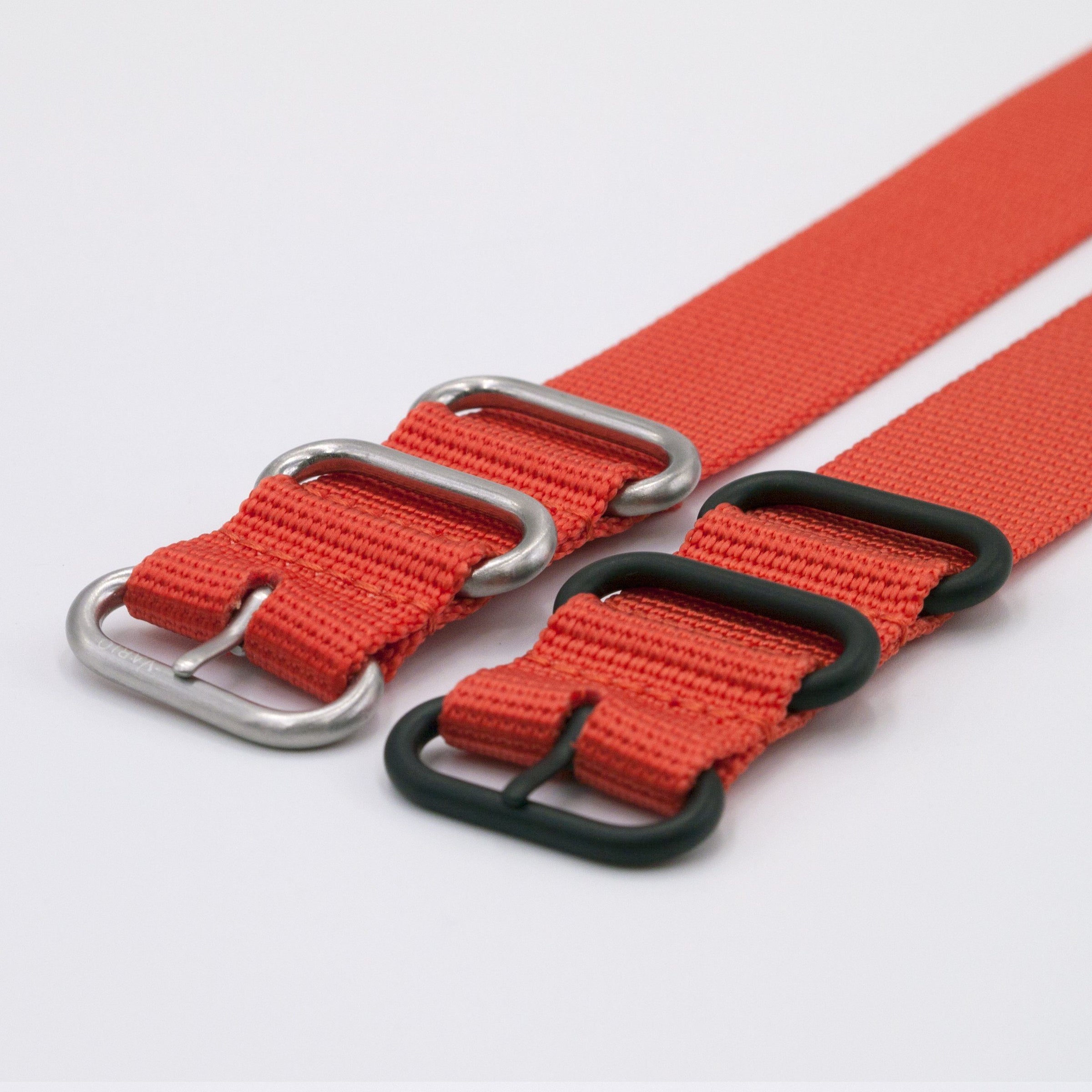 Ballistic Nylon Fire Orange Watch Strap with G-Shock Compatible Adapte
