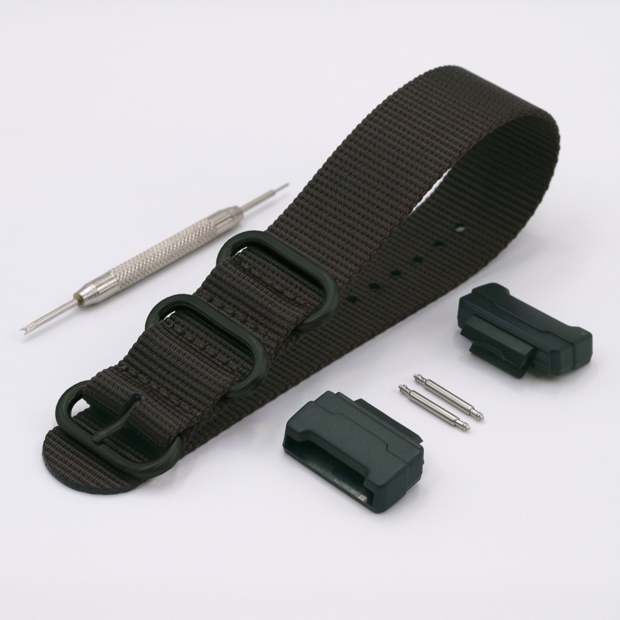 Gshock Watch Bands | Ballistic Espresso Brown G-Shock Watch Strap