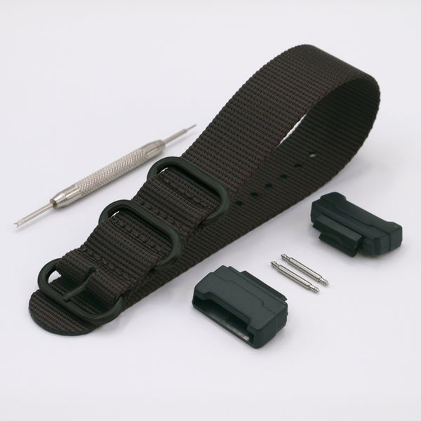 Gshock Watch Bands | Ballistic Espresso Brown G-Shock Watch Strap