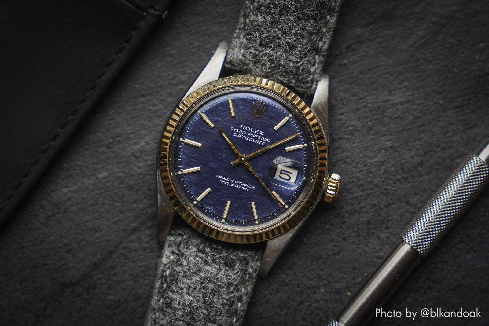 Harris Tweed Ash Grey Watch Strap | Harris Tweed Watch Bands