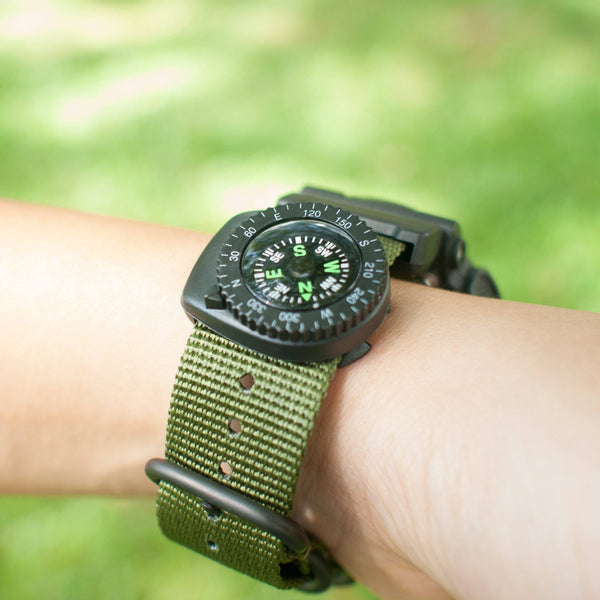 Clip-On Watch Strap Compass