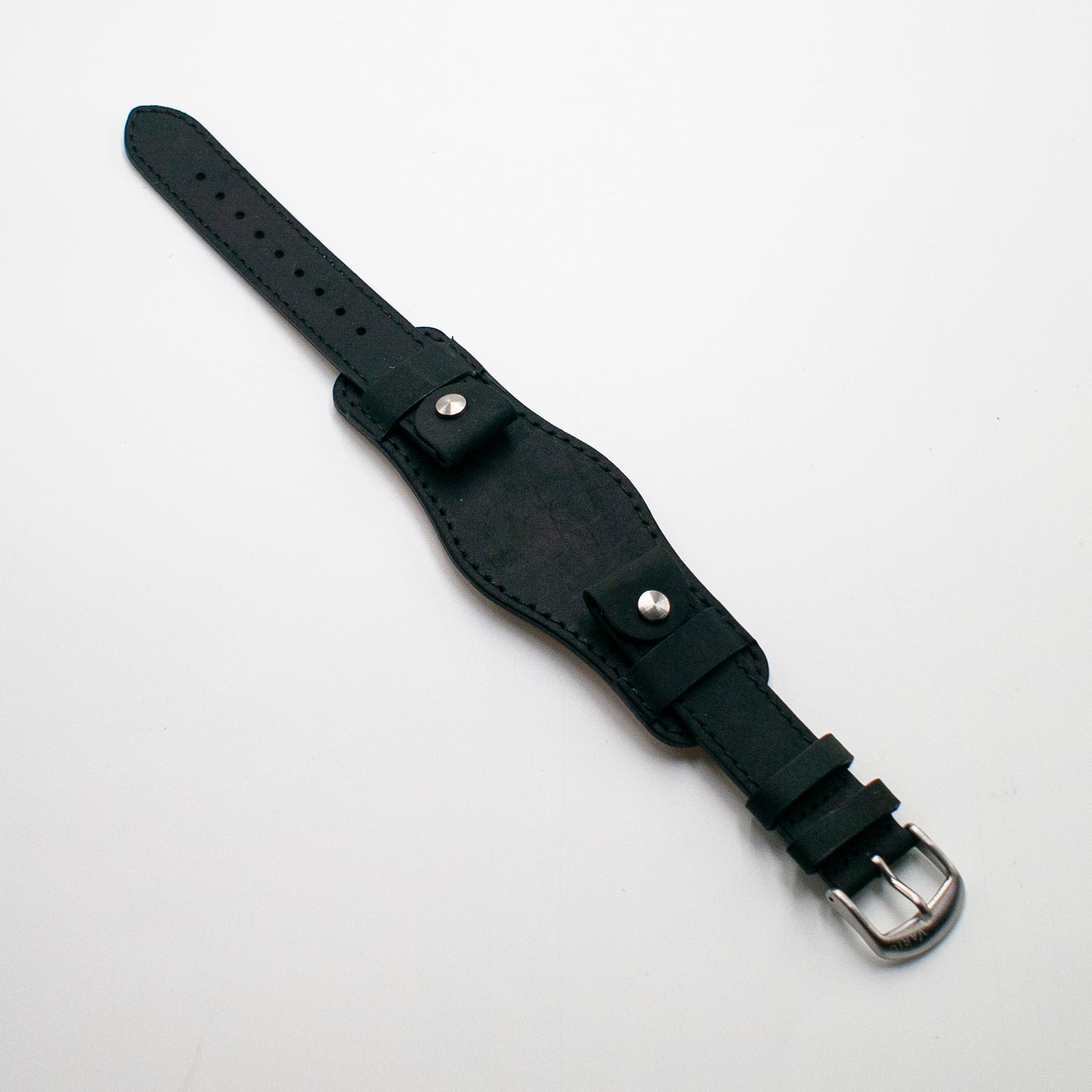 Crazy Horse Coal Black Bund Watch Strap