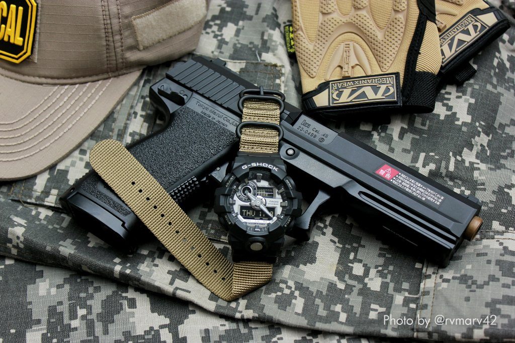 Luxury G Shock Straps | Kahki Brown G-Shock Watch Strap | Vario