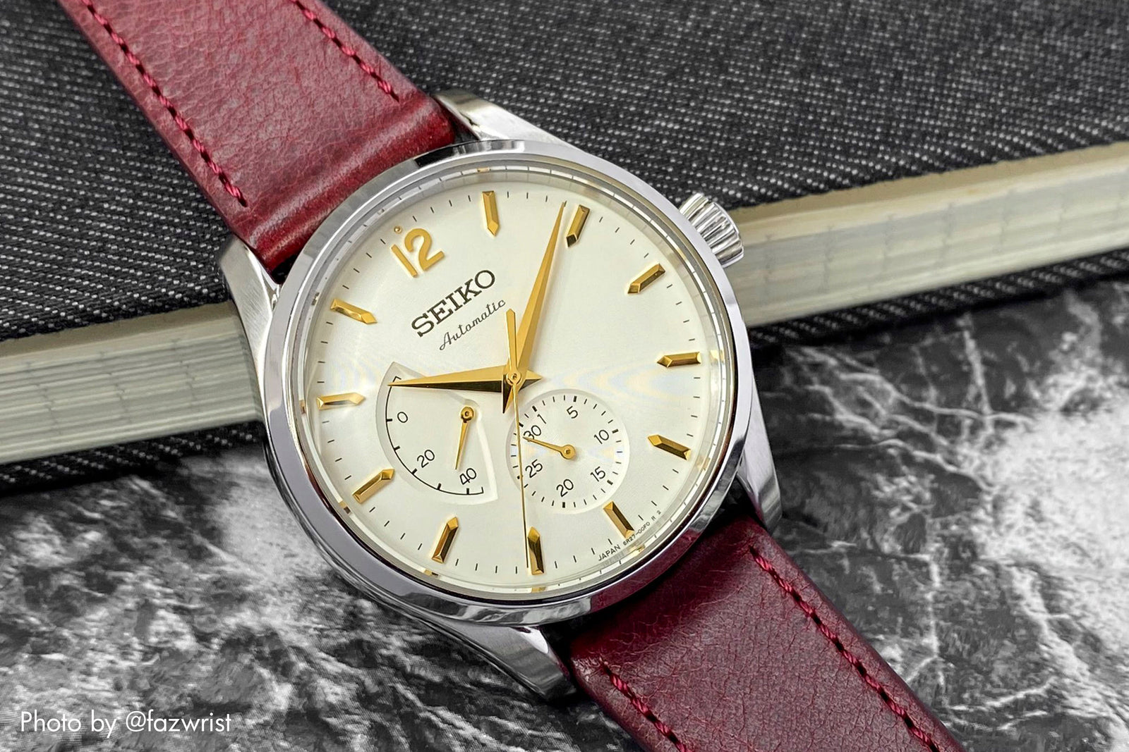 Vintage Italian Leather Watch Strap | Red | Vario