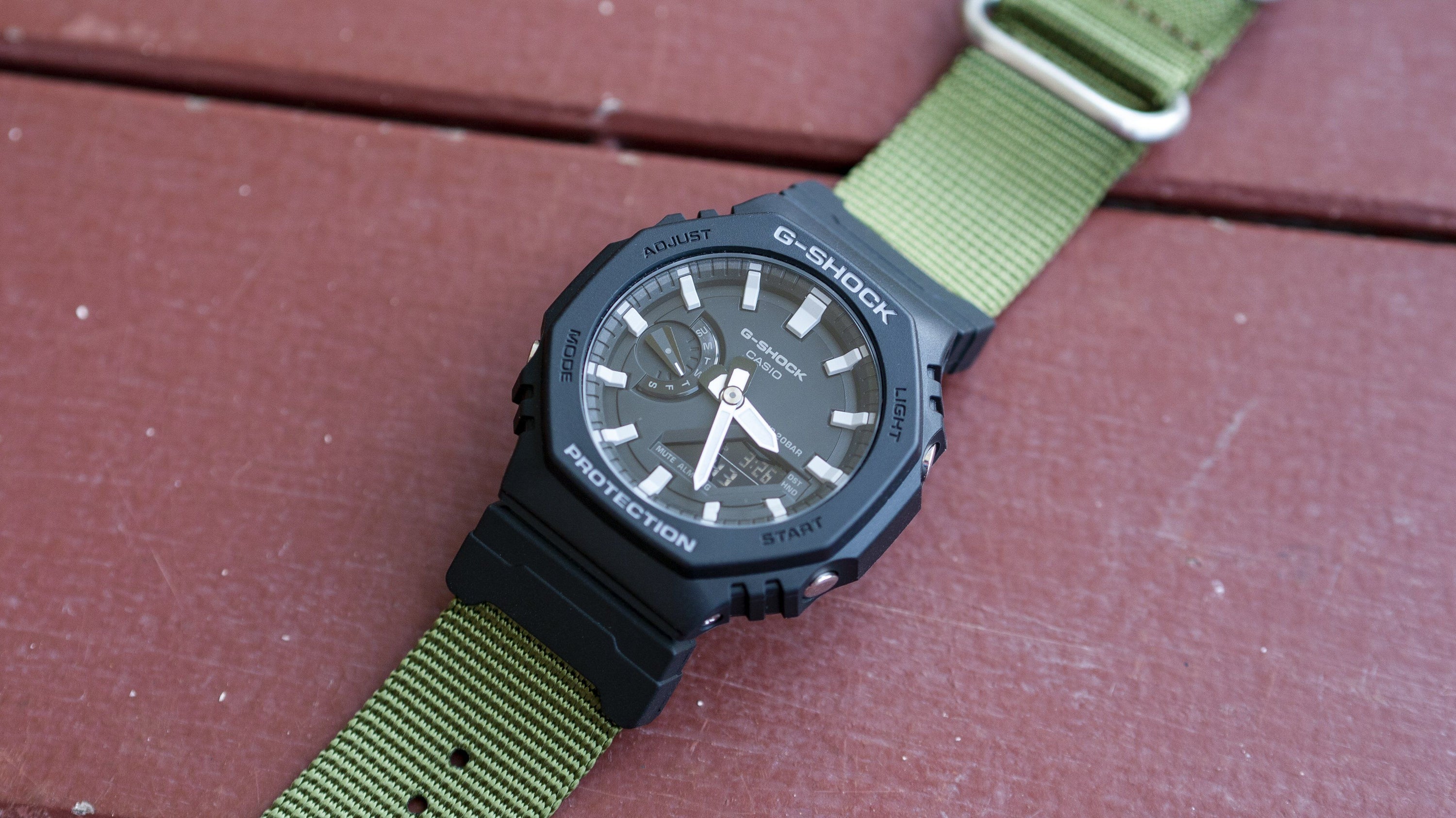 G-Shock Watch Strap | Ballistic Nylon Green G-Shock Watch Strap
