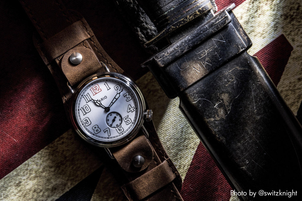 Vario 1918 Trench Black Dial with White Lume Watch