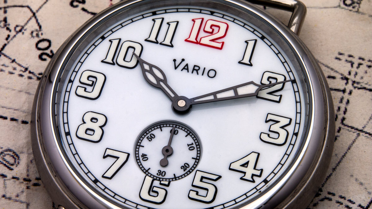Vario 1918 Trench White Dial with White Lume Watch